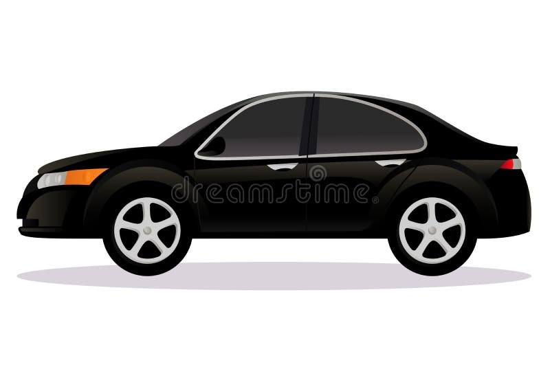 Sedan, Saloon Car Body Type Stock Vector - Illustration of drive ...