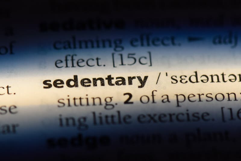 Sedentary stock photo. Image of definition, writing - 126617702
