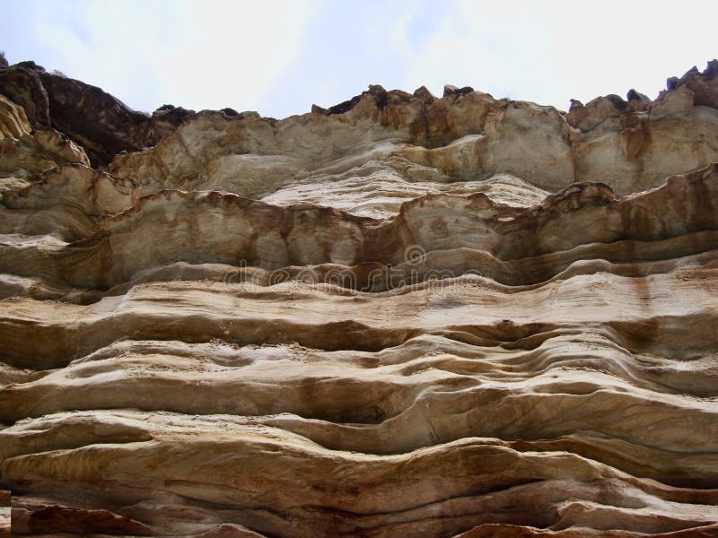 Sedimentary Rock in a Canyon Stock Photo - Image of mountain ...