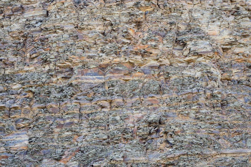Sedimentary Rock of Compressed Sand Close-up. Texture Stock Image ...