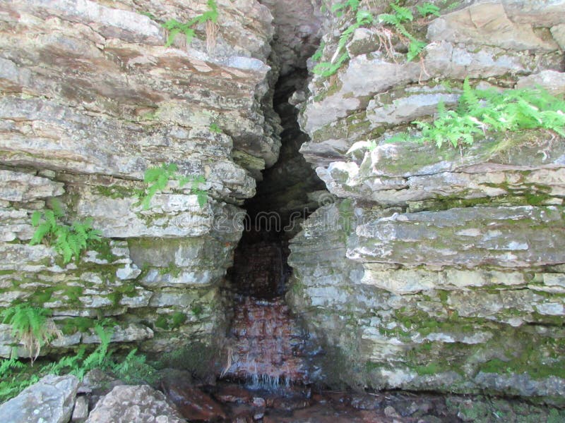 Sedimentary Rock Eroded by Wind and Ocean Water. Stock Image - Image of ...