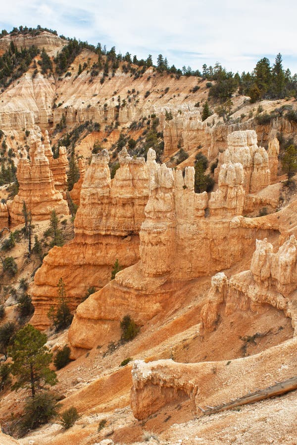 Sedimentary Rock Formations in Bryce Canyon Park Stock Image - Image of ...