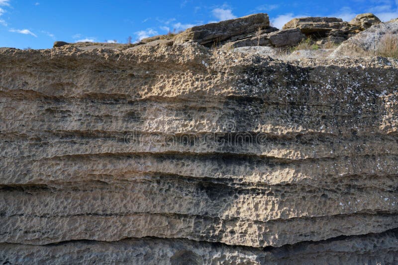 Sedimentary Rock Layers Background Stock Image - Image of geology ...