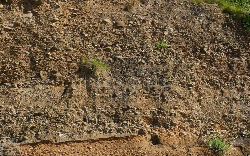 Sedimentary Rock Strata. Chalk Stock Photo - Image of abstract, sussex ...