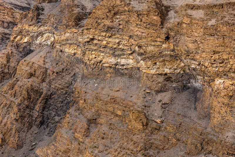 Sedimentary rocks stock photo. Image of line, homogeneous - 205329120