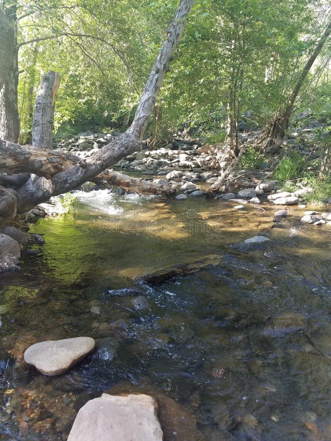 Sedona Arizona River Hiking Peaceful Stock Photo - Image of peaceful ...