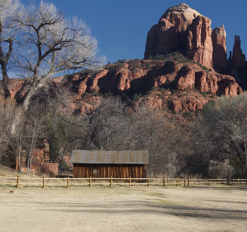 Sedona,AZ,USA,Cresent Moon Rock Stock Photo - Image of blue, scenic ...