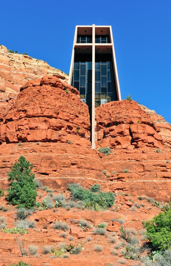 Church in red rocks stock image. Image of sandstone, arizona - 9168999