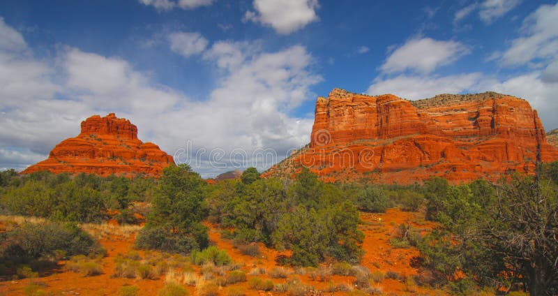 Sedona Red Rock Formation Landscape with Bell Rock Stock Photo - Image ... Sedona Red Rock Formation Landscape with Bell Rock Stock Photo - Image ...