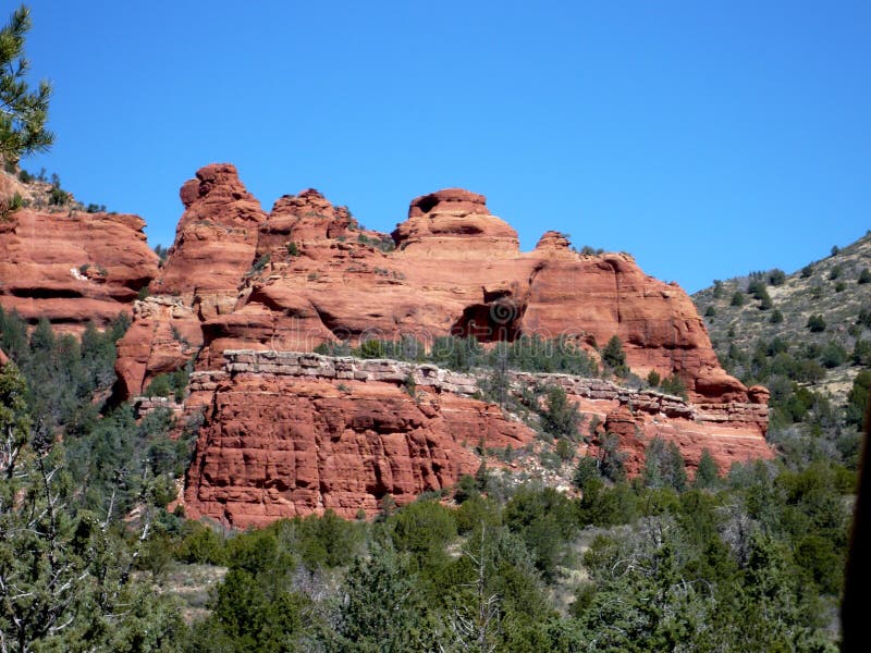Sedona Sedimentary Landform Stock Photo - Image of beautiful ...