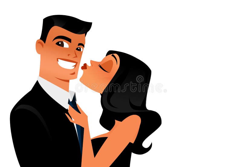 Seductor irrestible ilustración del vector. Ilustración de sonrisa ...