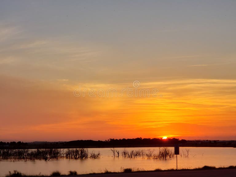 See stock image. Image of sunset, lake, sunrise, scenery - 155010249