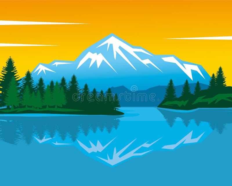 See-Ansicht Logo Abenteuer Vektor Logo Stock Abbildung - Illustration ...