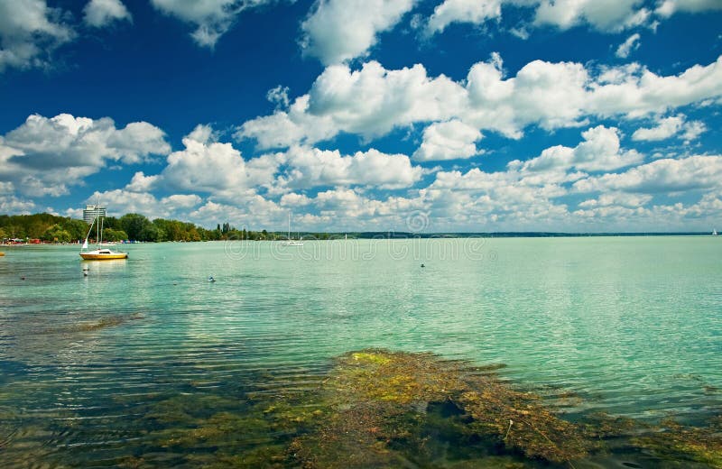 Setzen Sie Pier am Balaton See in Keszthely-Stadt, Ungarn Auf Den ...