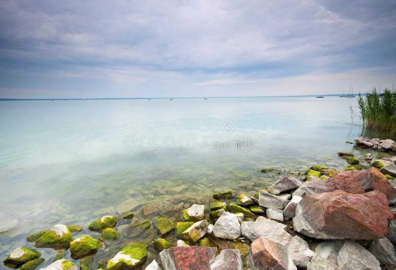 See Balaton Ungarn stockfoto. Bild von grün, ferien, ruhe - 11580766