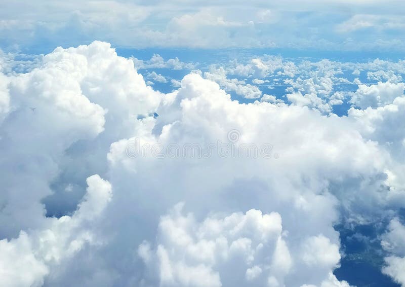See the Beauty of the Clouds from a Height Stock Image - Image of ...