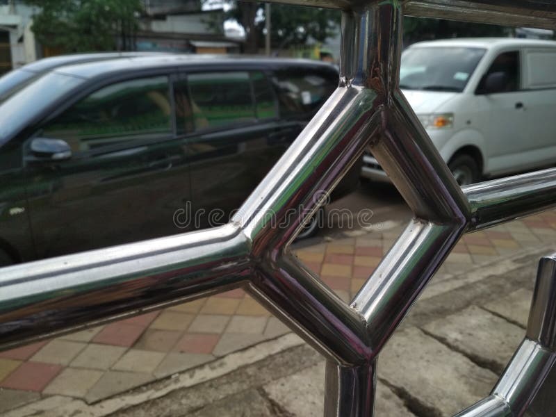 See the Car Park from the Fence Stock Photo - Image of fence ...