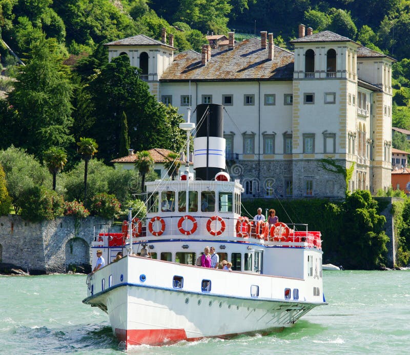 Comer See redaktionelles stockfotografie. Bild von palast - 17349187