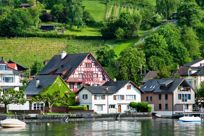See constance stockfoto. Bild von haus, grün, schweiz - 14581358