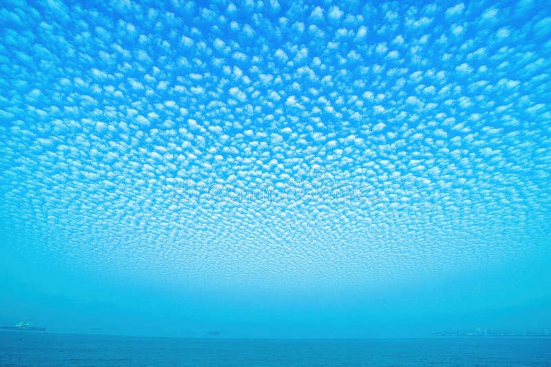 See Endless Sky with Clouds Floating on Water, a Dreamy Horizon Stock ...