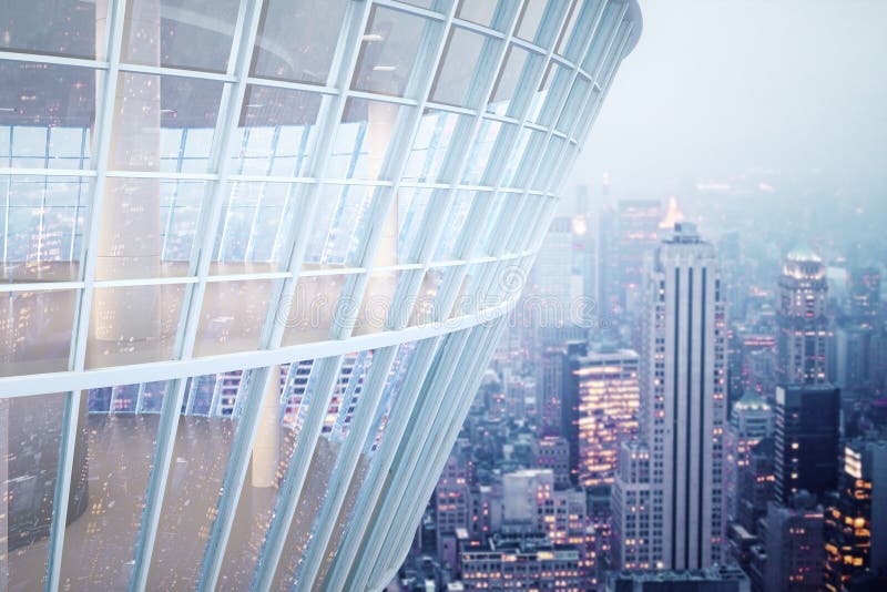 See through glass building stock illustration. Illustration of ...