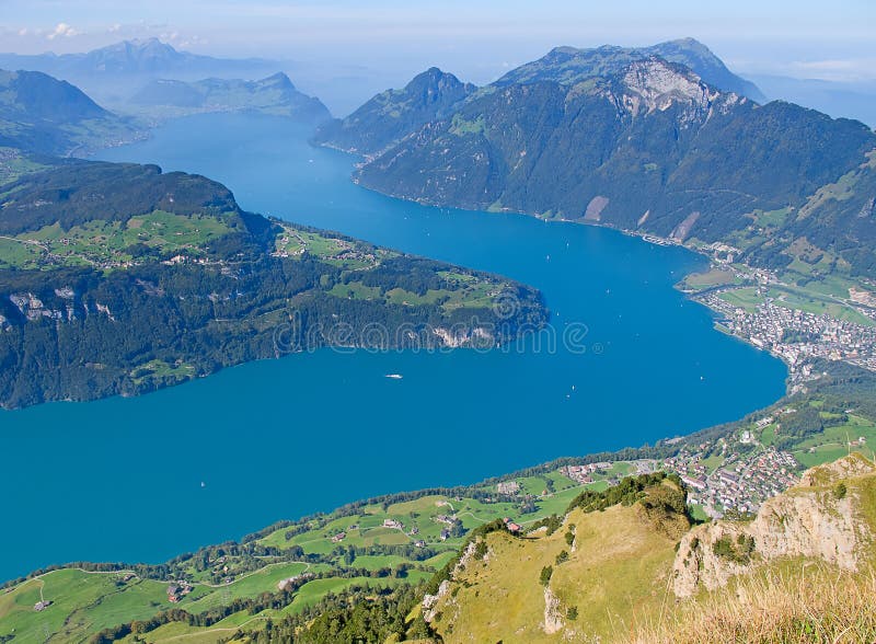See Luzern stockbild. Bild von morgen, berg, freizeit - 21297987