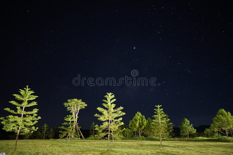 See Many Star Outdoor Night Stock Image - Image of outer, stellar ...