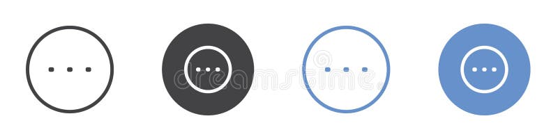 See More Details Icon Flat Set in Black and White Color Stock ...