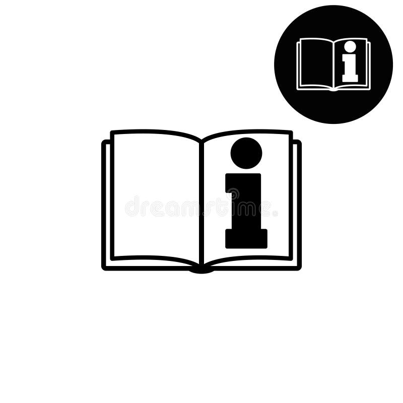 See Owner Manual - White Vector Icon Stock Vector - Illustration of ...