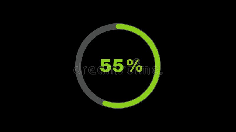 See Progress Visualized with a Dynamic Loading Circle Reaching 100 ...