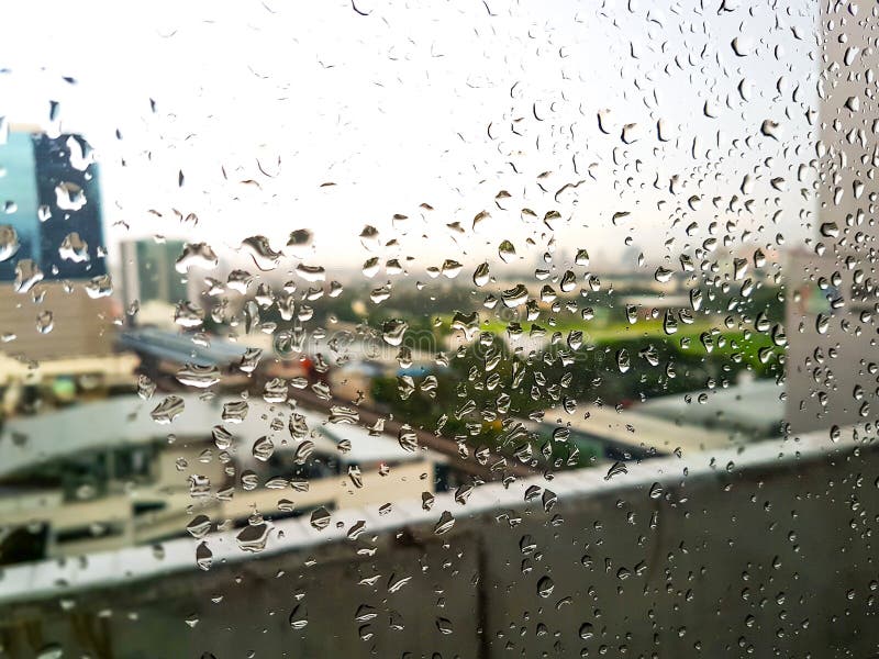 Rain from my windows stock image. Image of glass, beautiful - 116339291