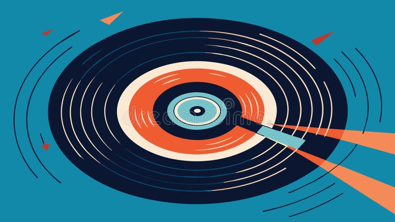 We See the Record Spin in Slow Motion Creating a Hypnotizing Visual As ...