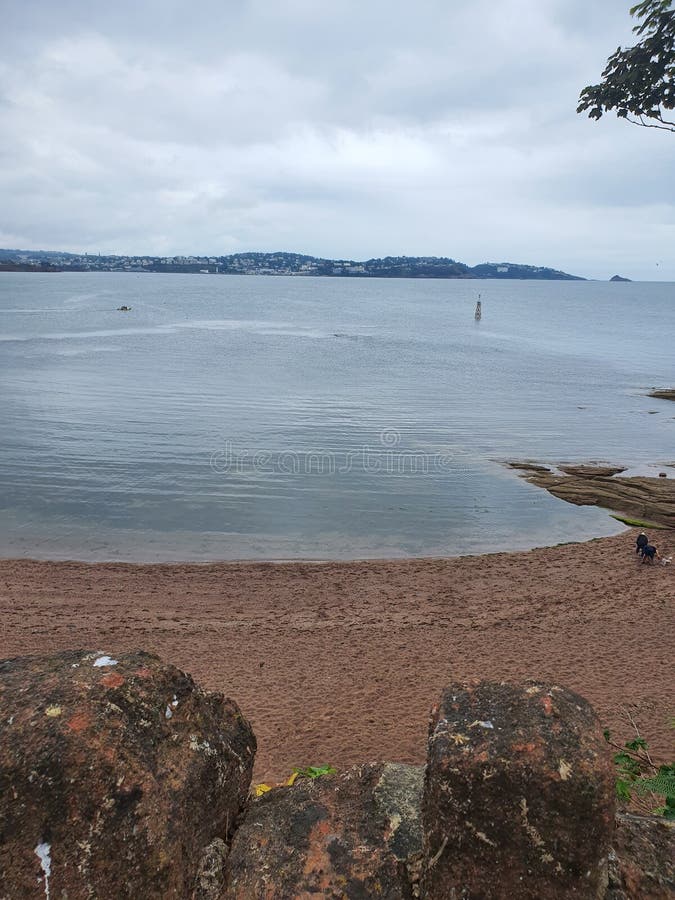 See the Sea and Sand in Devon Editorial Stock Image - Image of rock ...