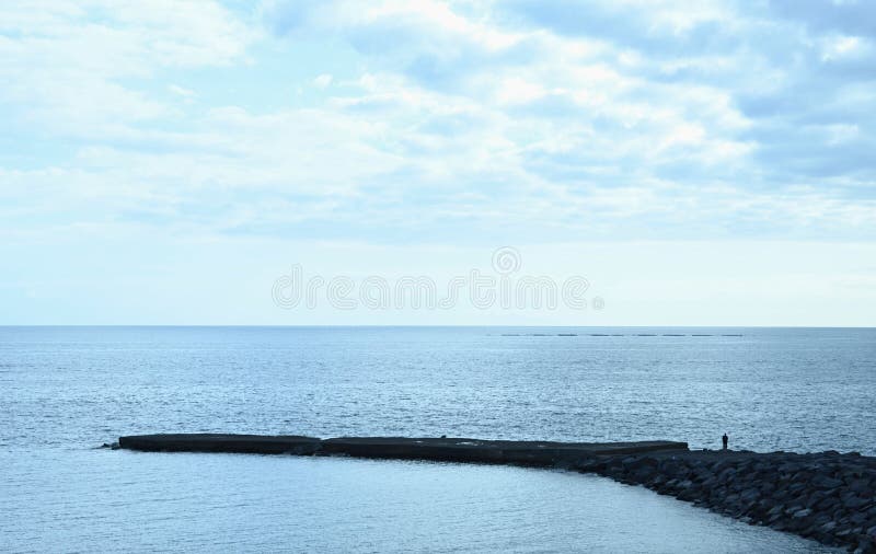 See with a Stone Path in it and a Blue Clear Sky Stock Photo - Image of ...