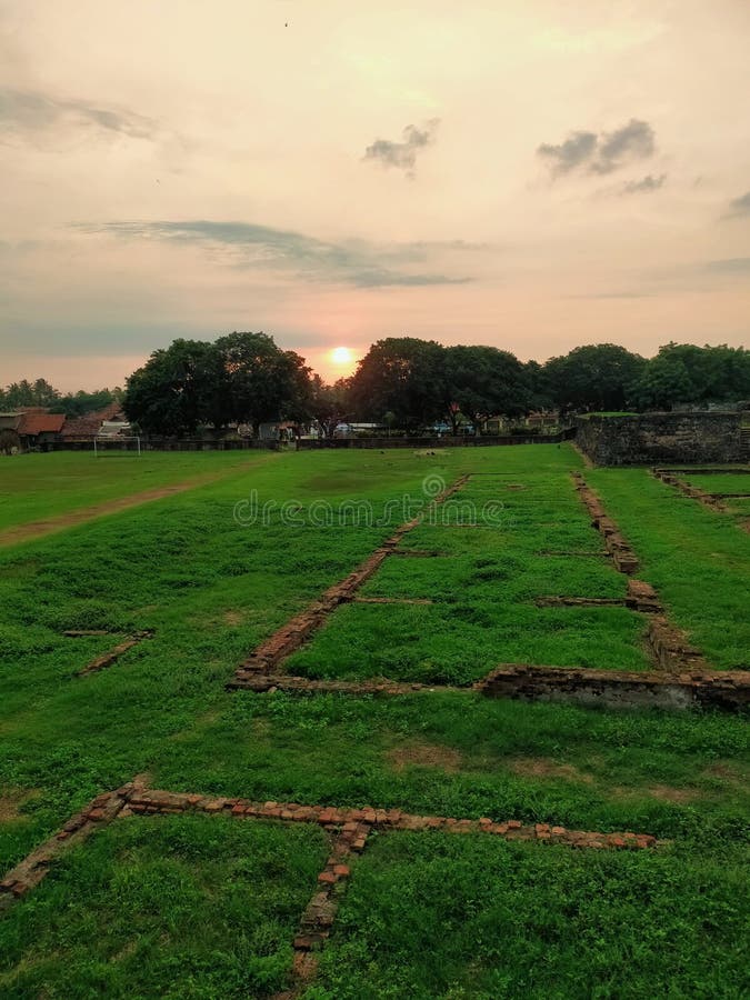 See the Sunset at the Historical Royal Fort Stock Image - Image of ...