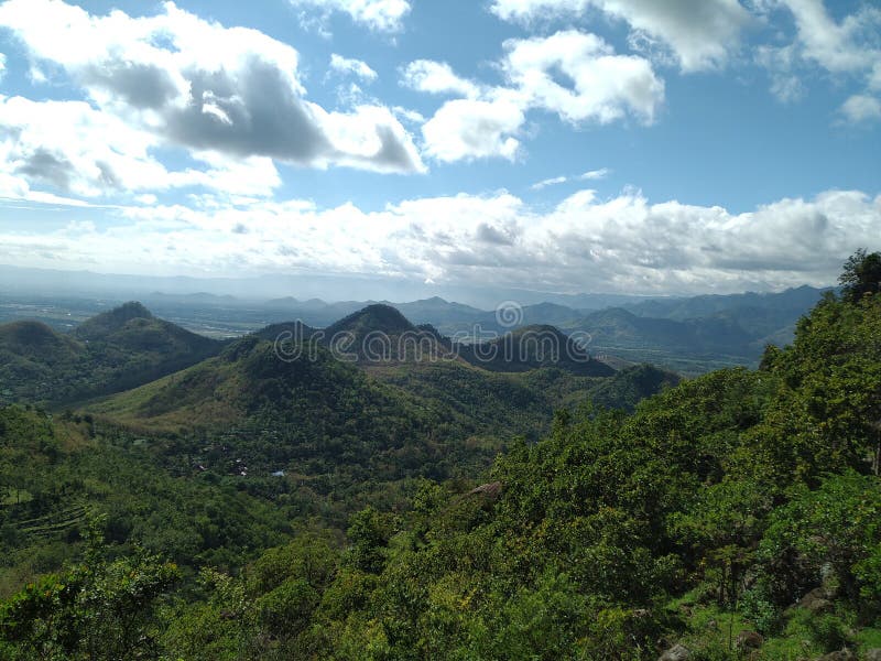 See the view on the hill stock image. Image of forest - 222779467