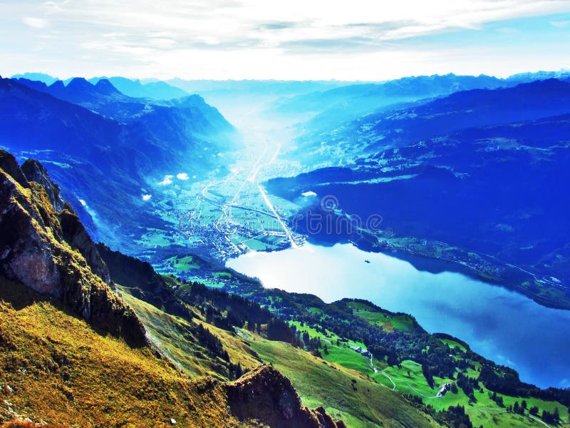 See Walensee, Alias See Walen Oder See Walenstadt Stockbild - Bild von ...