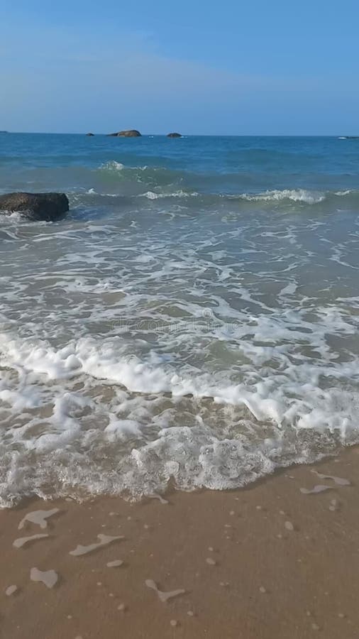 See the waves on the beach stock video. Video of ocean - 278808893