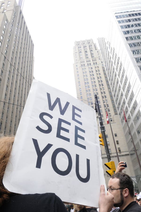 We see you. editorial photo. Image of economy, holding - 26745861