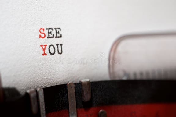 See you phrase stock image. Image of acronym, expression - 205453923