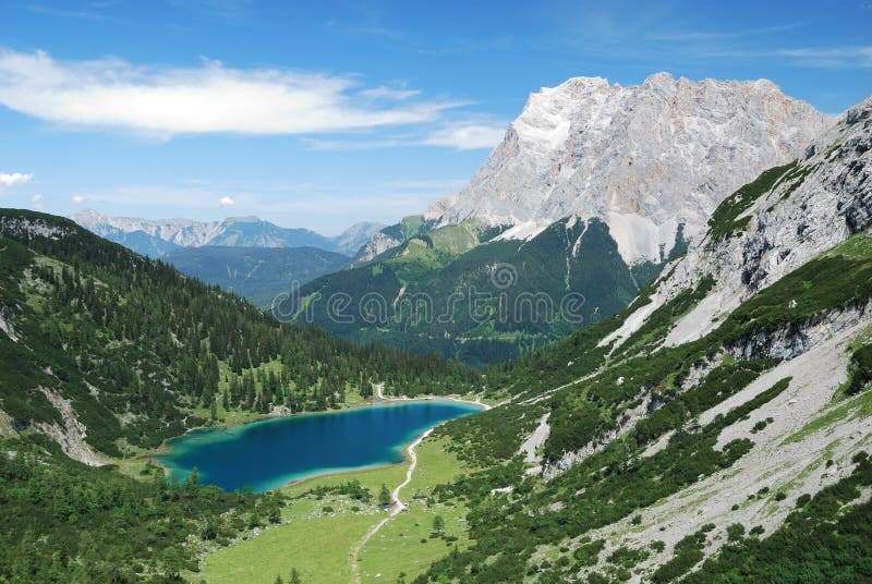 Seebensee stock photo. Image of panorama, nature, outdoors - 21008178