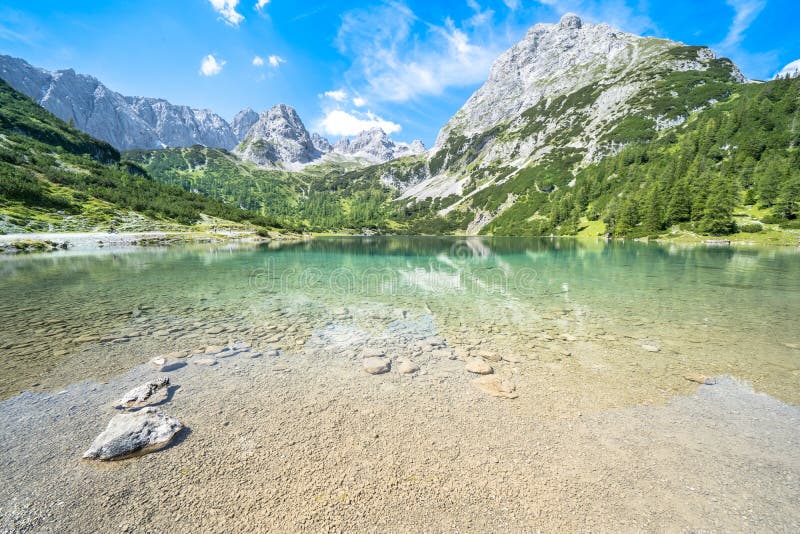 Seebensee lake, Austria stock photo. Image of austria - 260259686