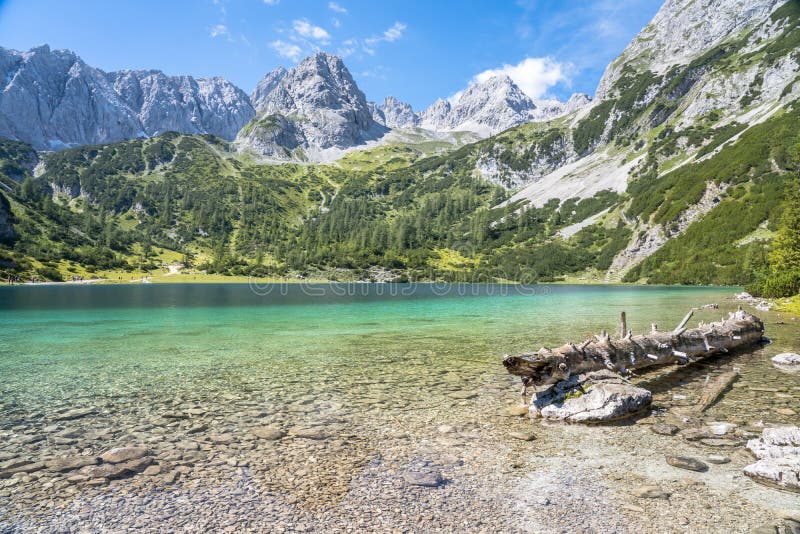 Seebensee lake, Austria stock image. Image of beauty - 261620645