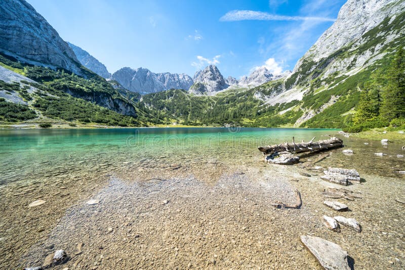 Seebensee lake, Austria stock image. Image of landscape - 265104519