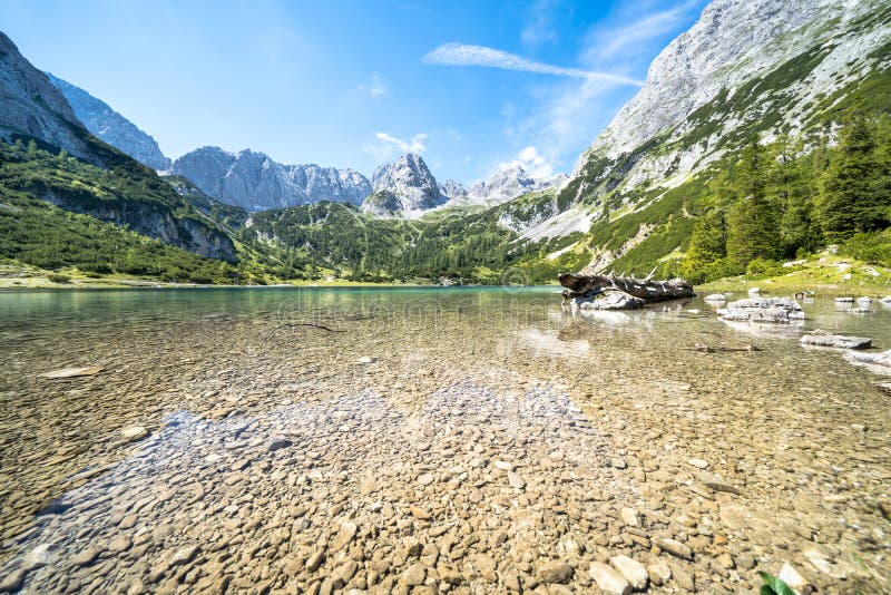 Seebensee lake, Austria stock photo. Image of austrian - 265664038