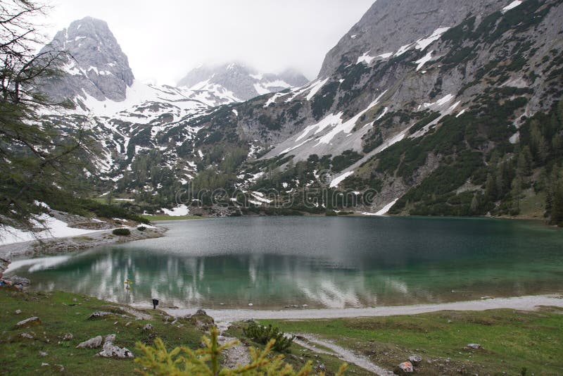 Seebensee Lake stock image. Image of inspiring, enjoy - 80682835