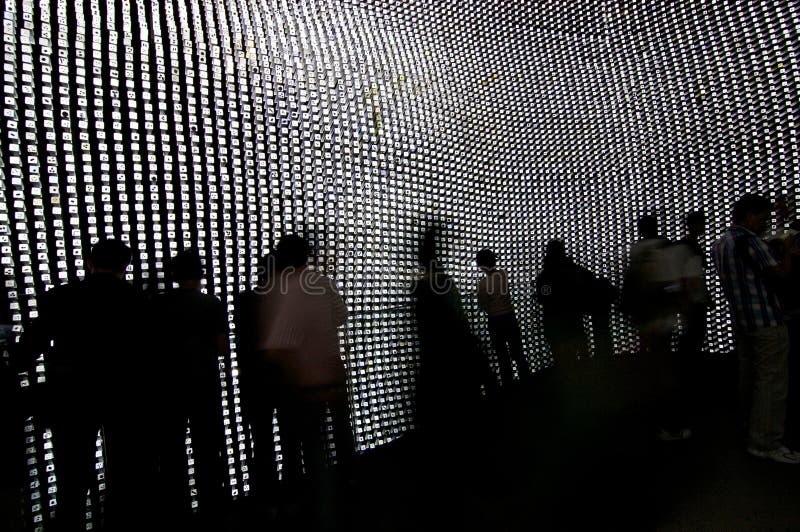 Seed Cathedral by Night editorial photo. Image of pavillion - 14569506