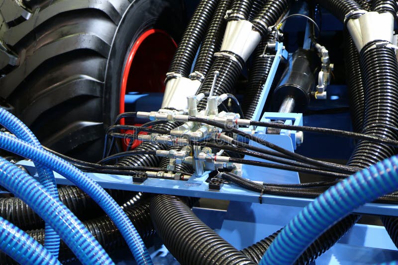 Seed Drill. Precision Sowing Machine Stock Photo - Image of circuit ...