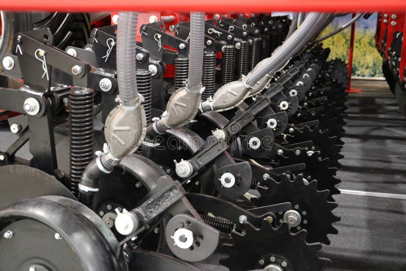 Seed Drill. Precision Sowing Machine Stock Image - Image of background ...