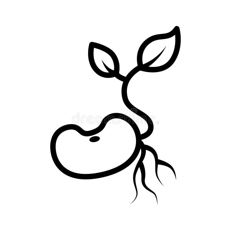 Seed Icon Vector Design Template Basic RGB Stock Vector - Illustration ...